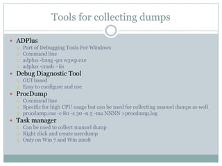 Introductiontoasp netwindbgdebugging-100506045407-phpapp01 | PPT