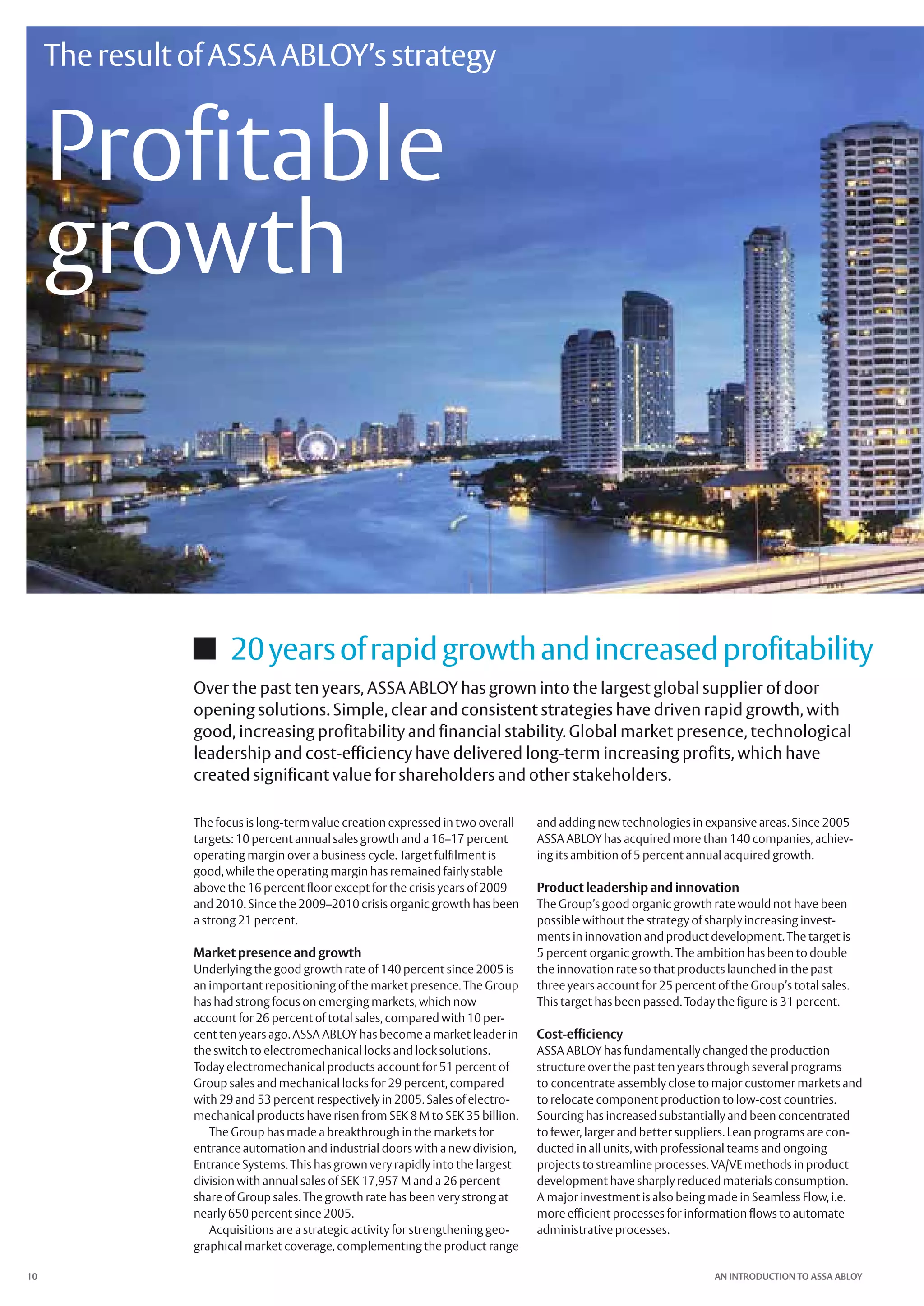 Introduction to ASSA ABLOY - short version of Annual Report 2015 | PDF