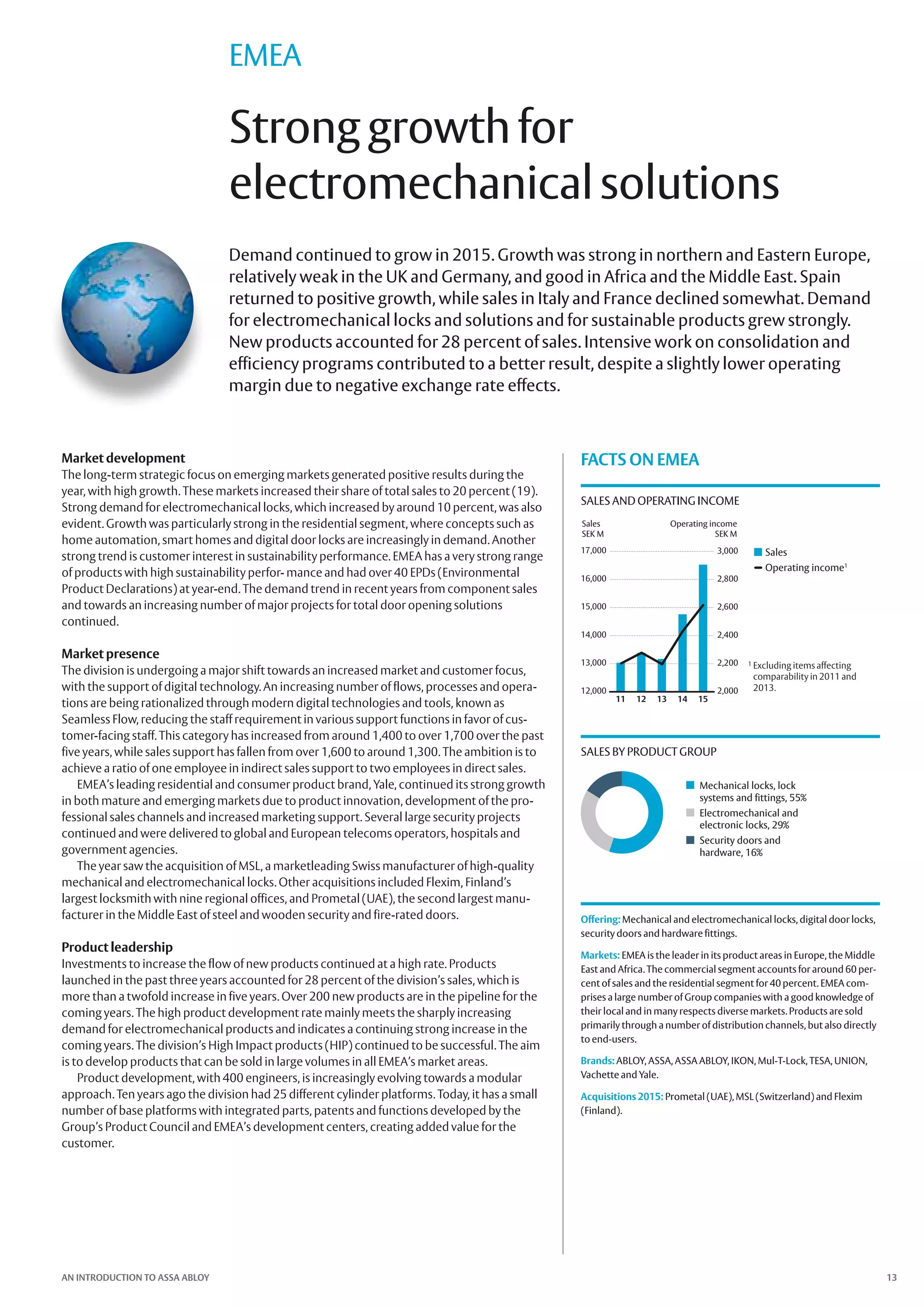 Introduction to ASSA ABLOY - short version of Annual Report 2015 | PDF