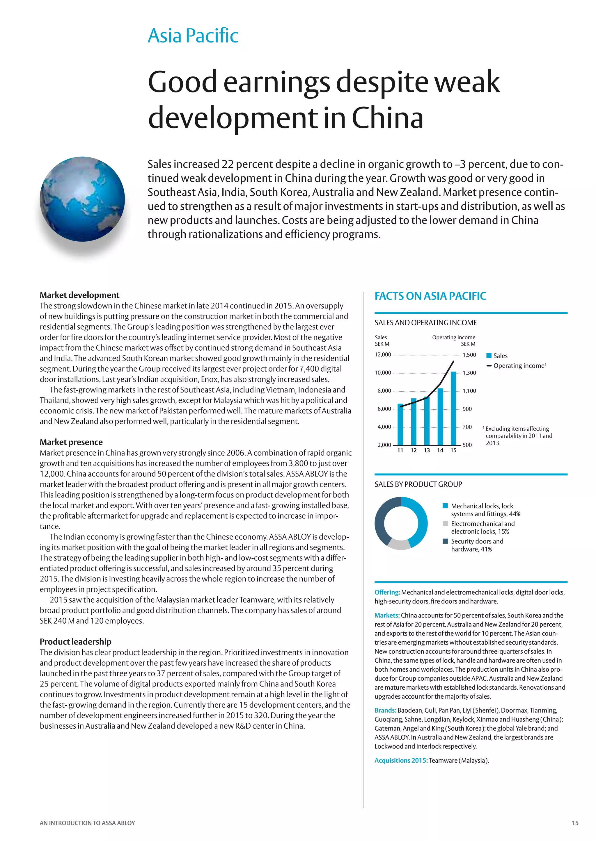 Introduction to ASSA ABLOY - short version of Annual Report 2015 | PDF