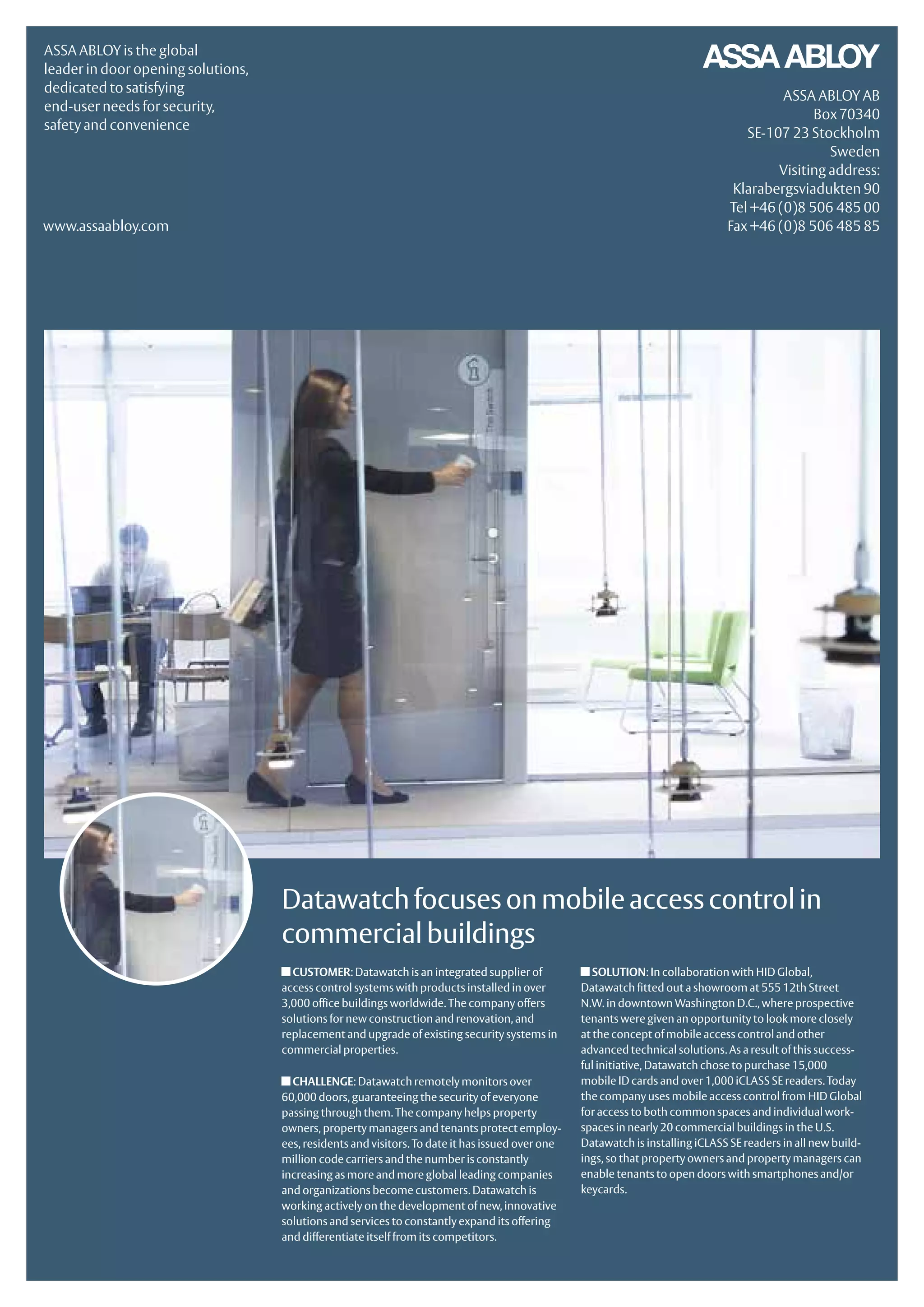 Introduction To Assa Abloy Short Version Of Annual Report 2015 Pdf
