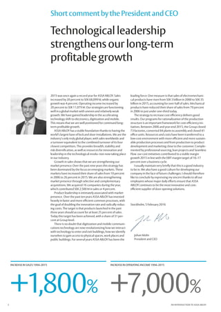 Introduction to ASSA ABLOY - short version of Annual Report 2015 | PDF