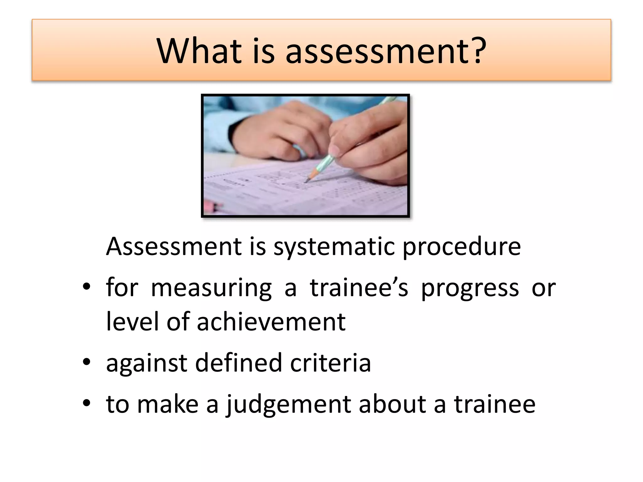 Introduction to assessment | PPTX