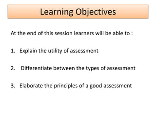 Introduction to assessment | PPTX