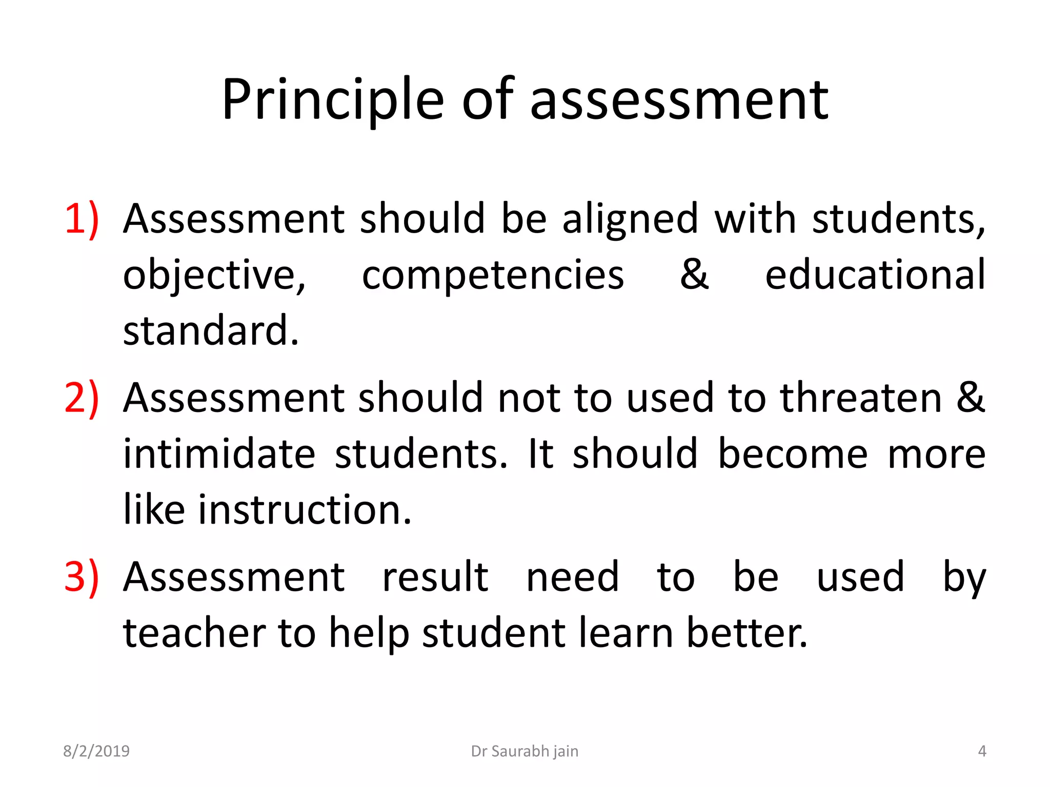 Introduction to assessment in medical education training | PPTX