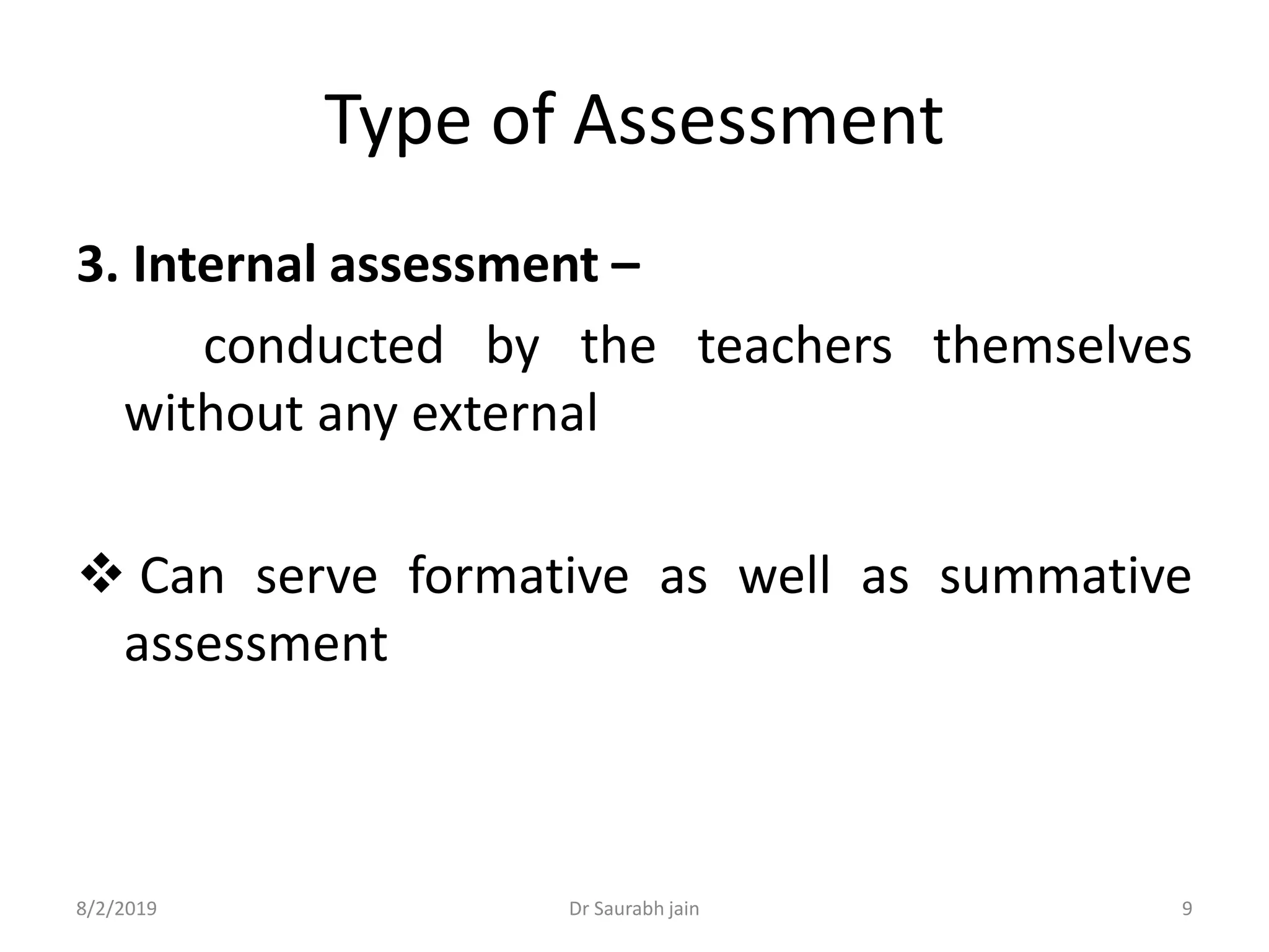 Introduction to assessment in medical education training | PPTX