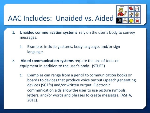 Introduction to assistive technology, AAC and UDL