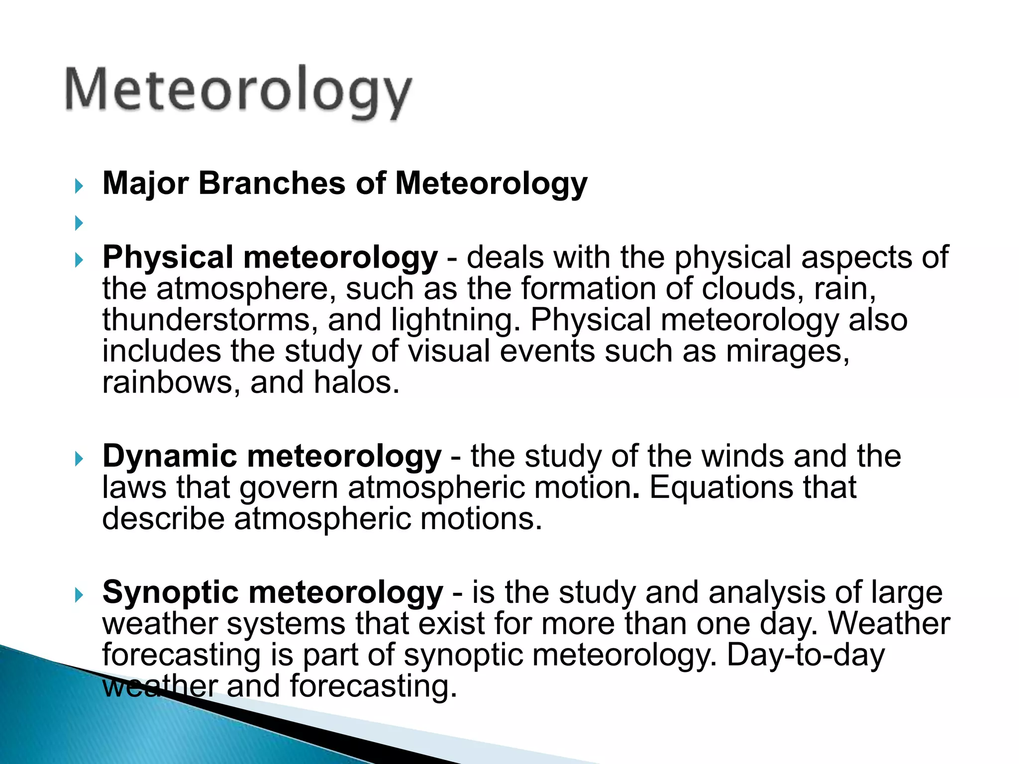 Introduction to atmospheric science | PPTX