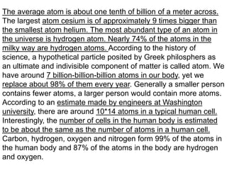 Atom, Ion, Molecule and Free Redical | PPT