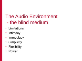 Introduction to Radio News module and audio environment | PPT