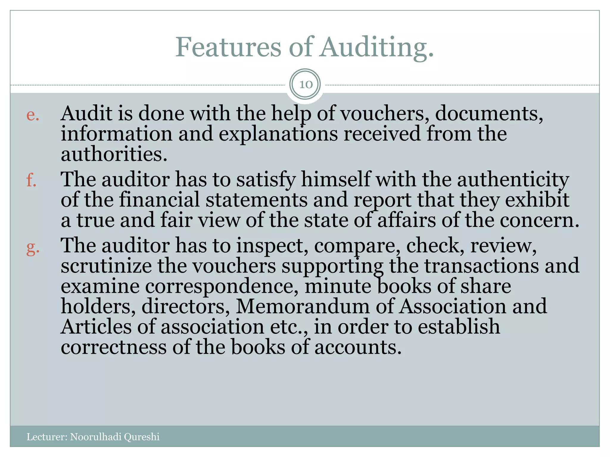 Auditing (Introduction to Auditing) | PPTX