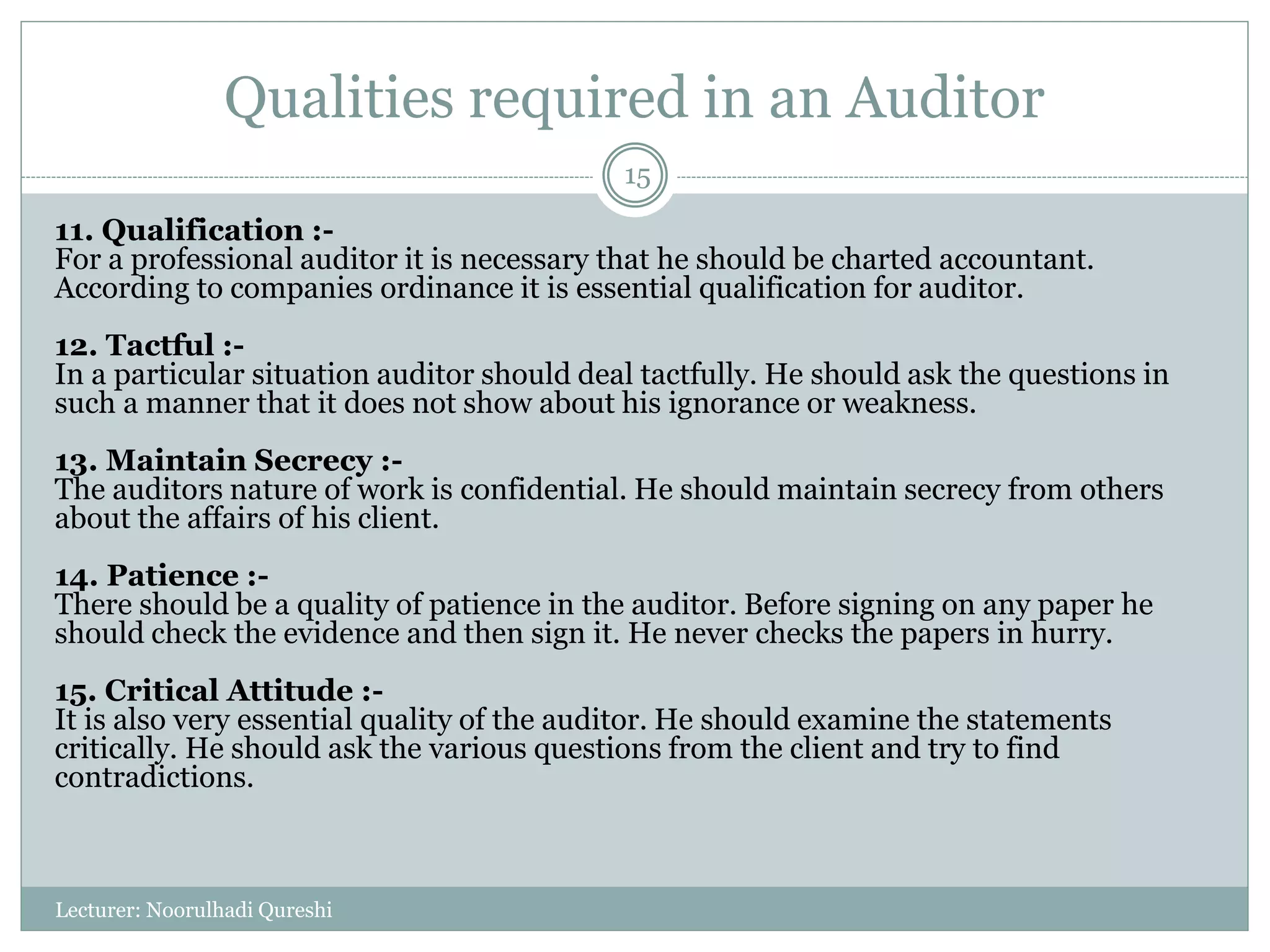 Auditing (Introduction to Auditing) | PPTX