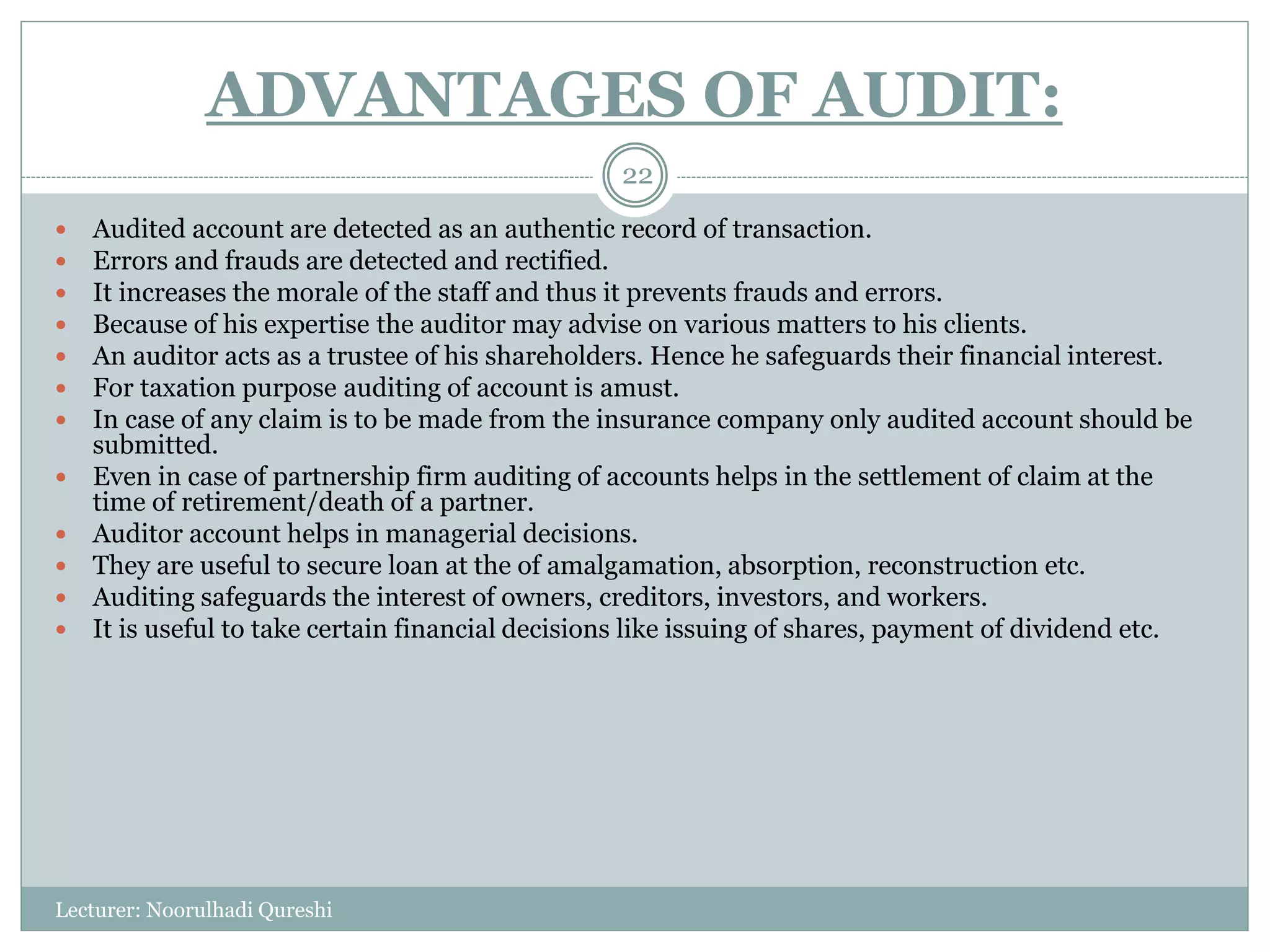 Auditing (Introduction to Auditing) | PPTX