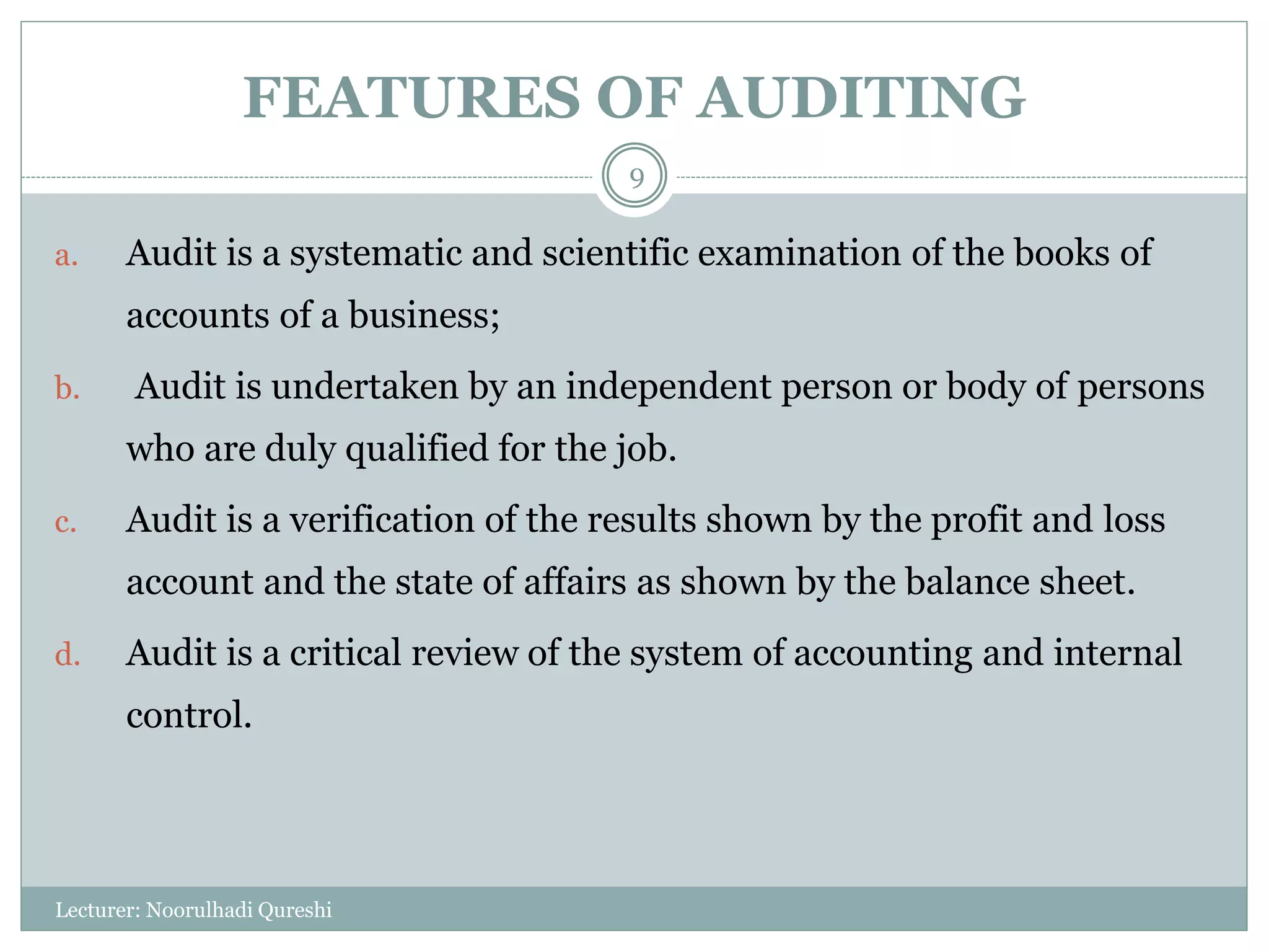 Auditing (Introduction to Auditing) | PPTX