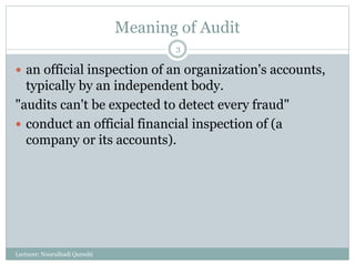 Auditing (Introduction to Auditing) | PPTX