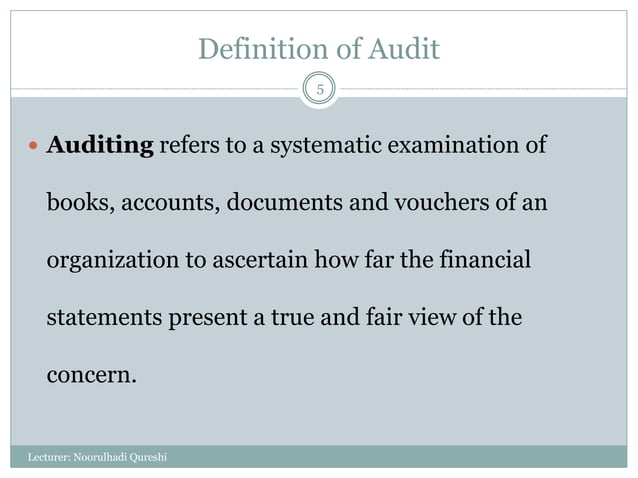 Auditing (Introduction to Auditing) | PPTX