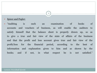 Auditing (Introduction to Auditing) | PPTX