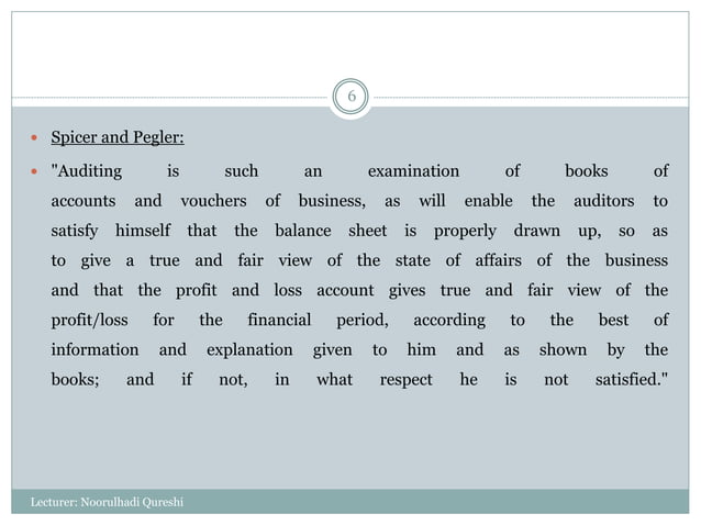 Auditing (Introduction to Auditing) | PPTX