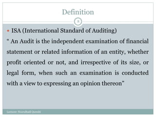 Auditing (Introduction to Auditing) | PPTX