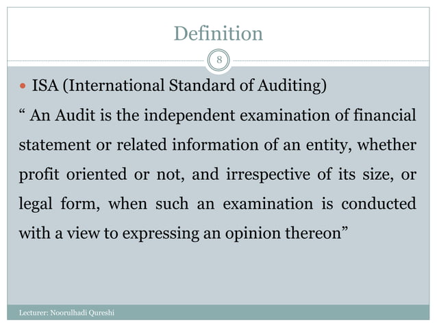 Auditing (Introduction to Auditing) | PPTX