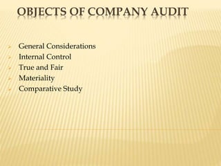 Introduction to auditing, Meaning, Objects and Techniques | PPT