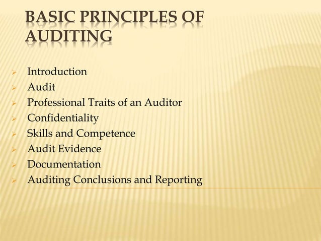 Introduction to auditing, Meaning, Objects and Techniques | PPT