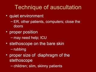 Introduction to auscultation | PPT