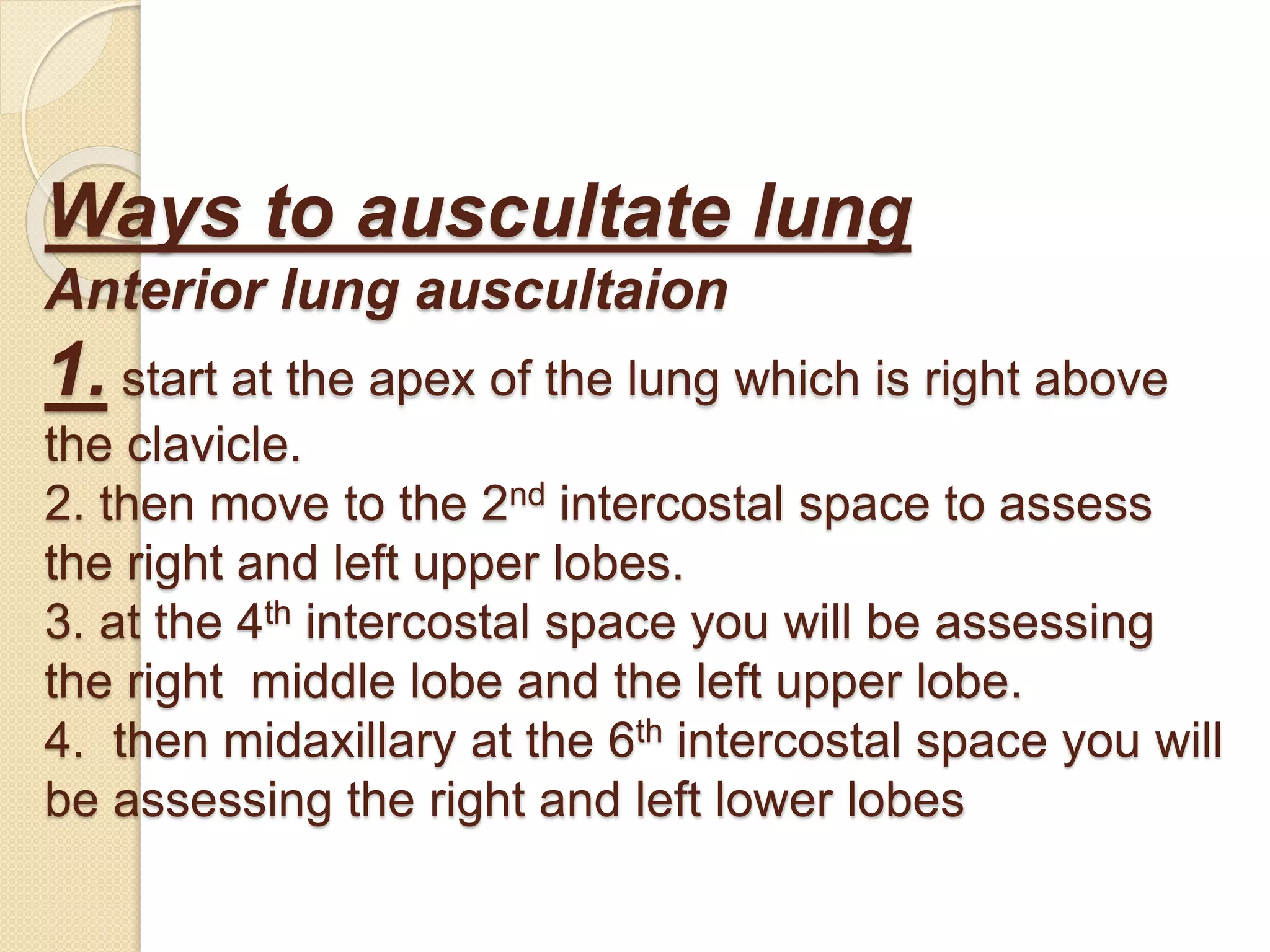 Introduction to auscultation | PPTX