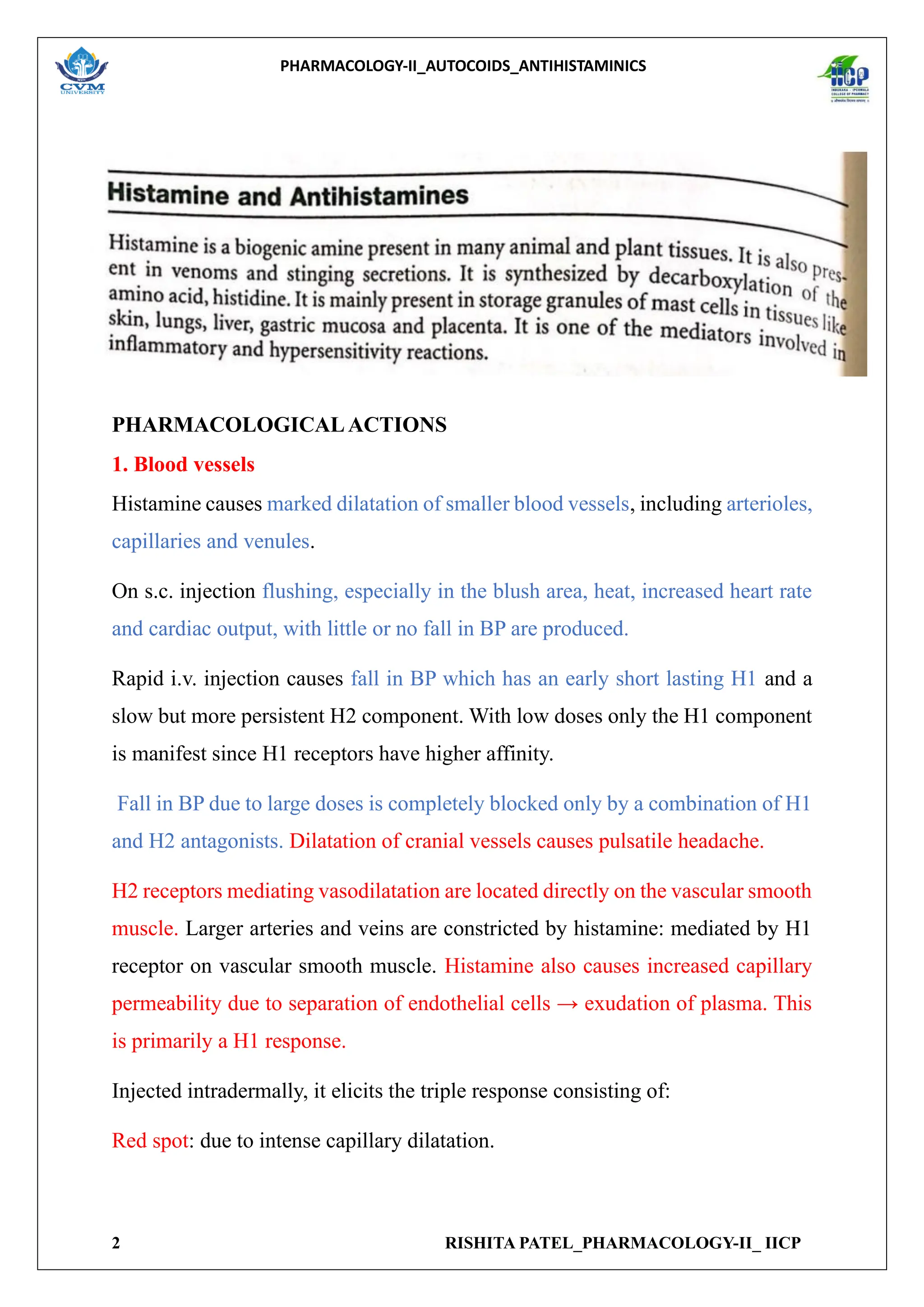Introduction to Autocids And Histamine and Antihistamine.pdf