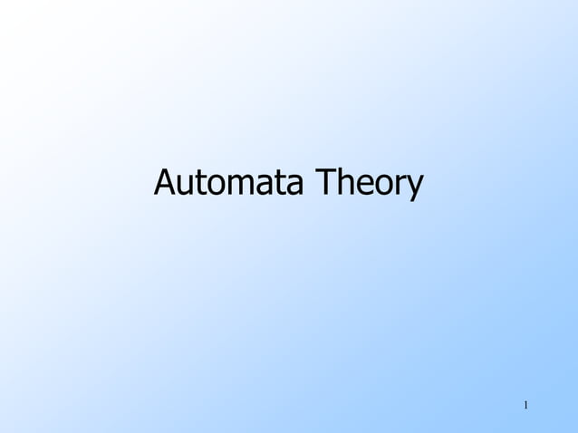 Introduction to automata | PPT