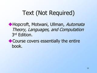 Introduction to automata | PPTX