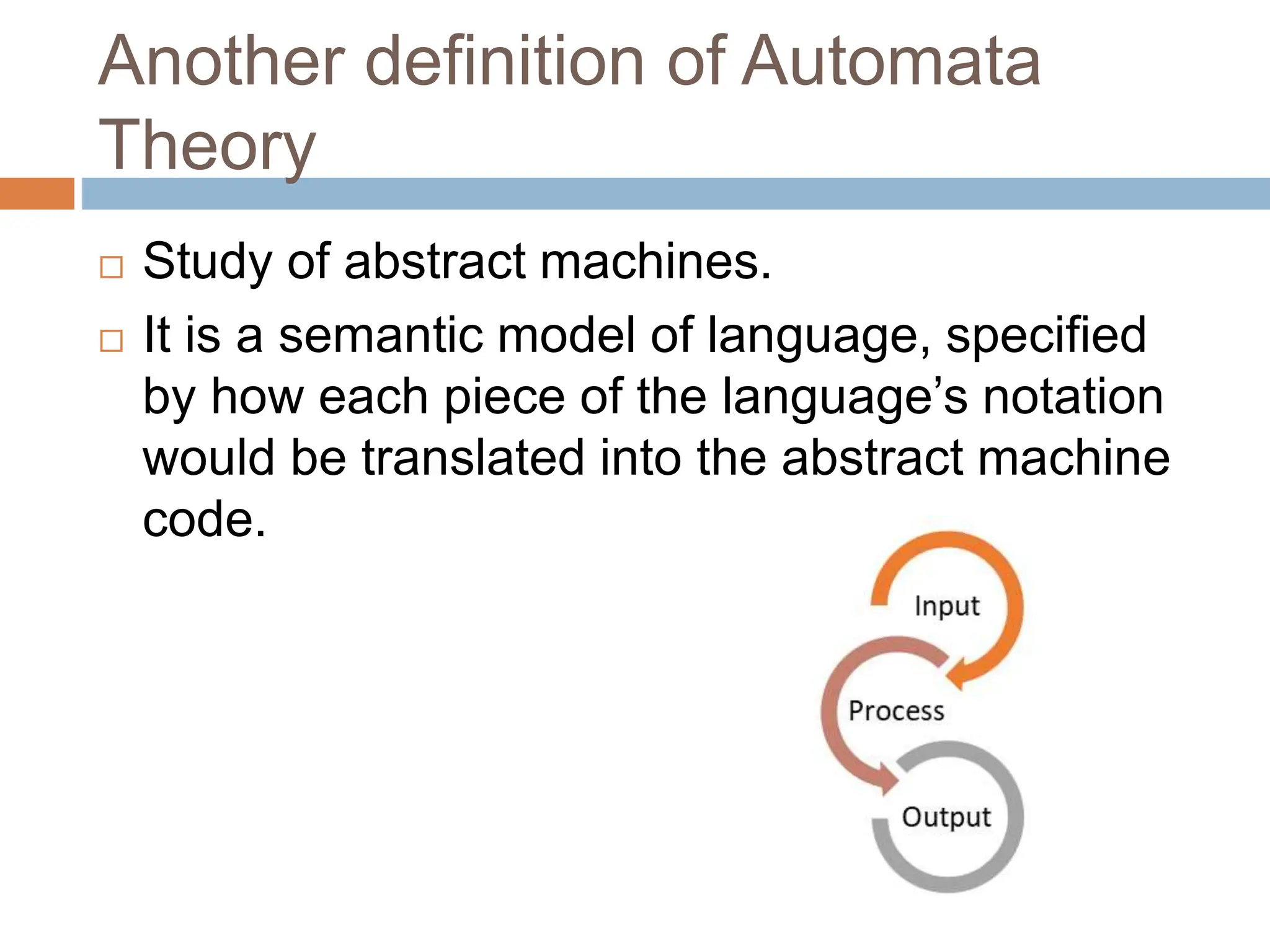 Introduction to automata use for discussion and overview.pptx | Computing | Technology & Computing