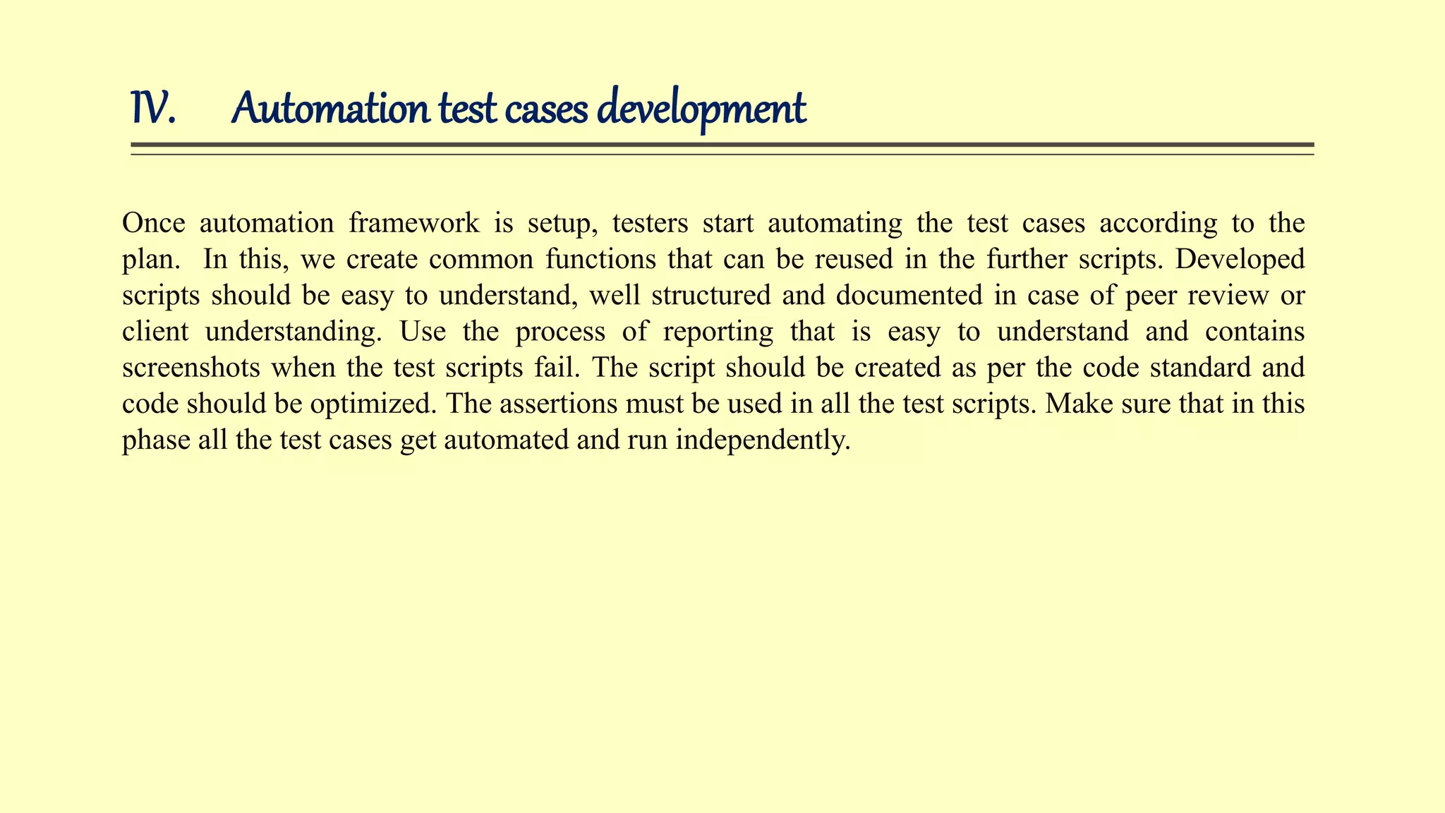 Introduction To Automated Testing Life Cycle Methodology Ppt