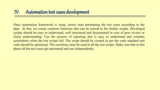 Introduction to automated testing life cycle methodology | PPT