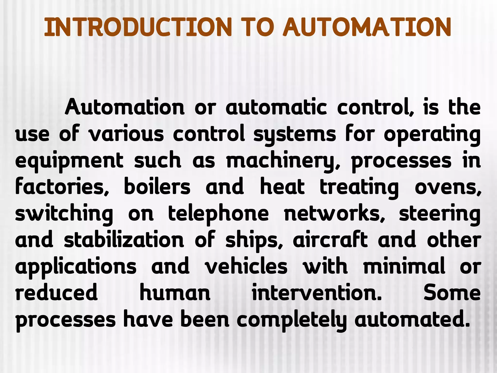 Introduction to automation | PDF