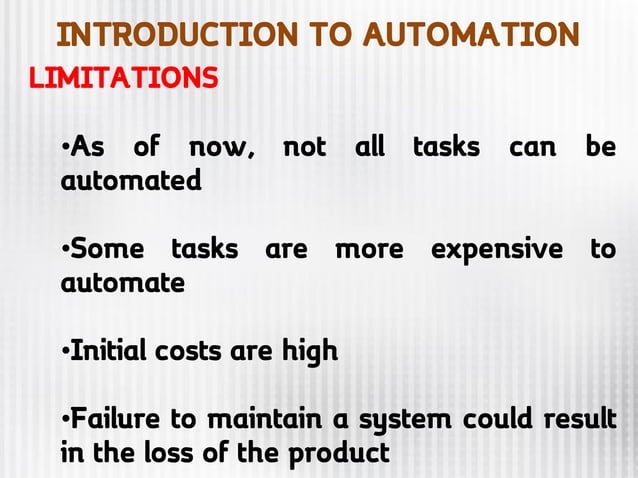 Introduction to automation | PDF