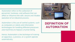 Introduction To Automation / Overview of Industrial Automation | PDF