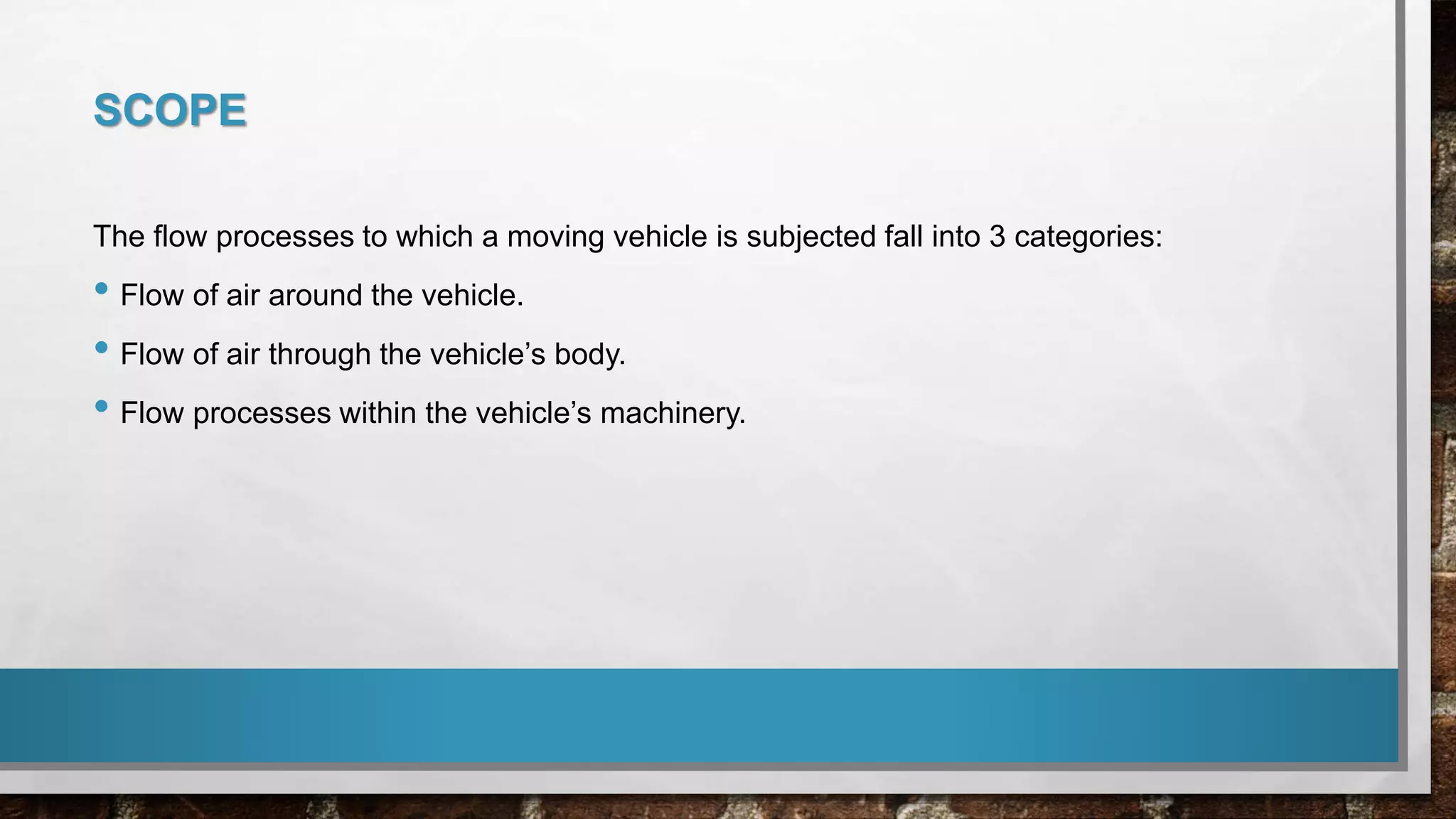Introduction to automotive aerodynamics | PPTX