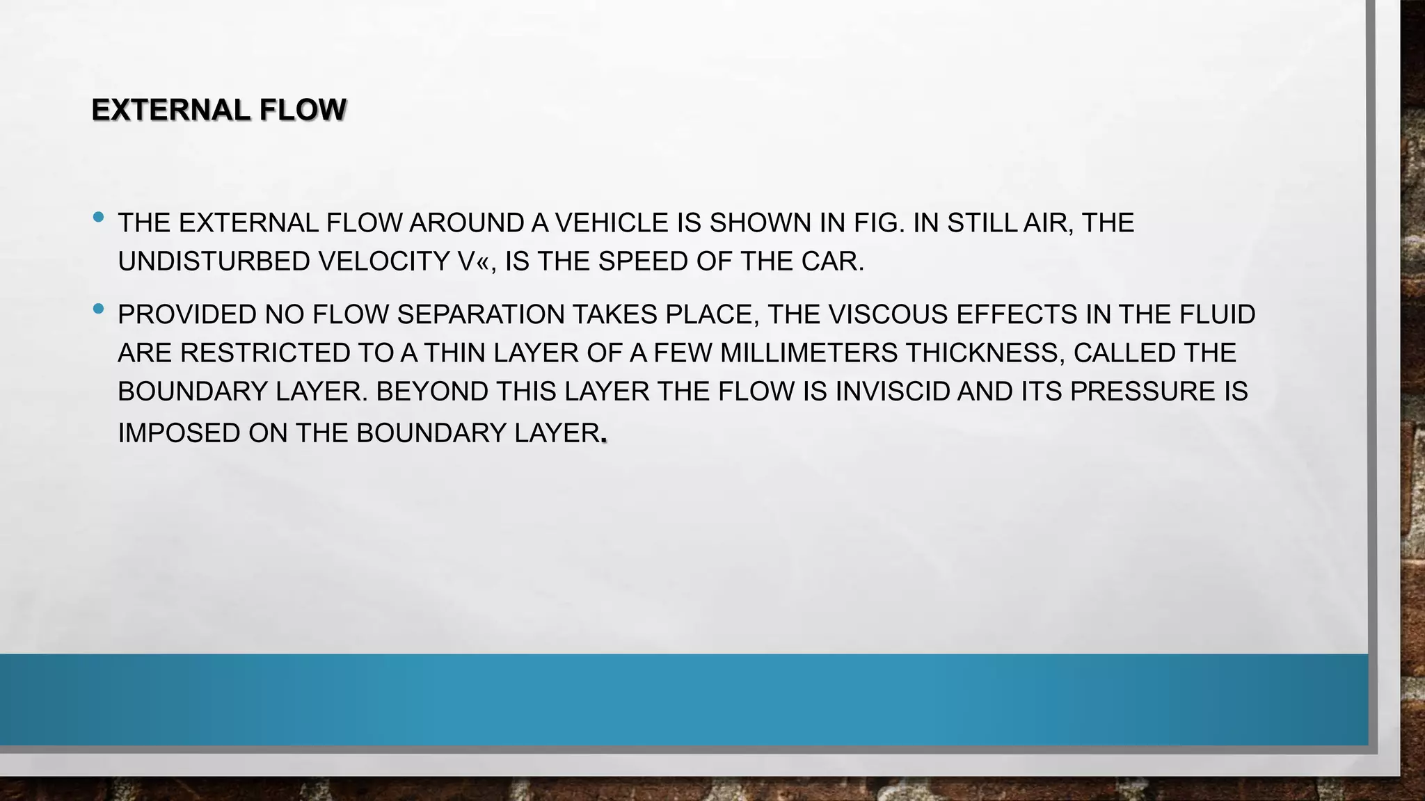 Introduction to automotive aerodynamics | PPTX