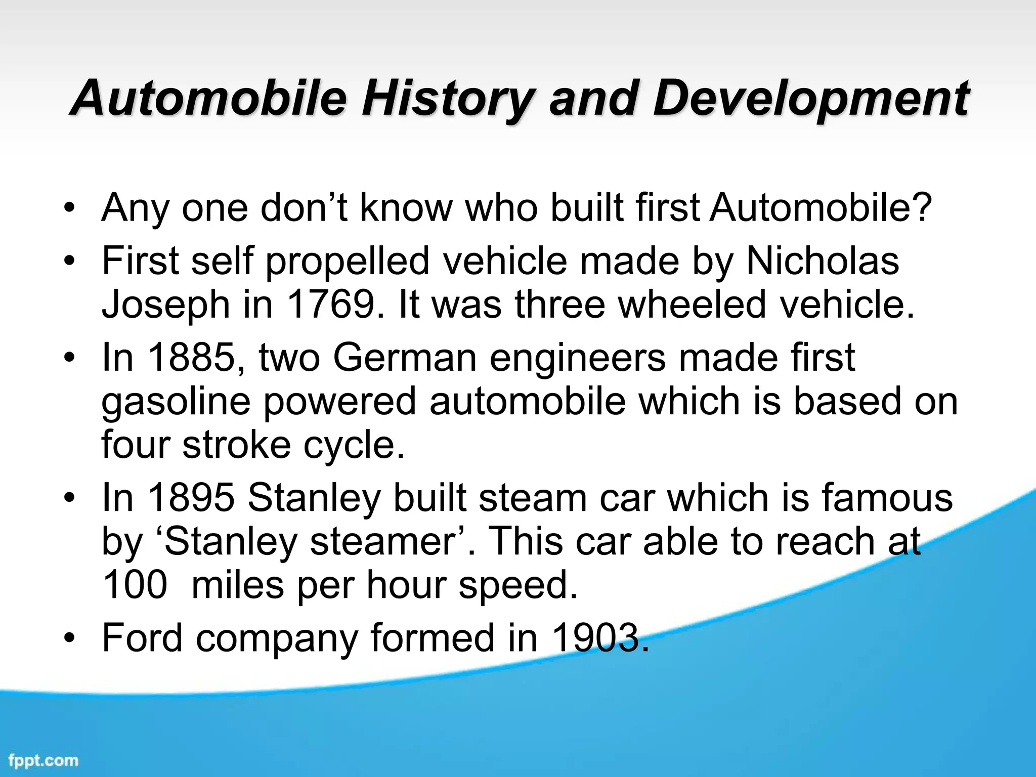 Introduction to automotive system | PDF