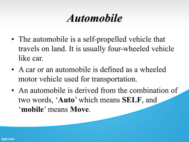 Introduction to automotive system | PDF