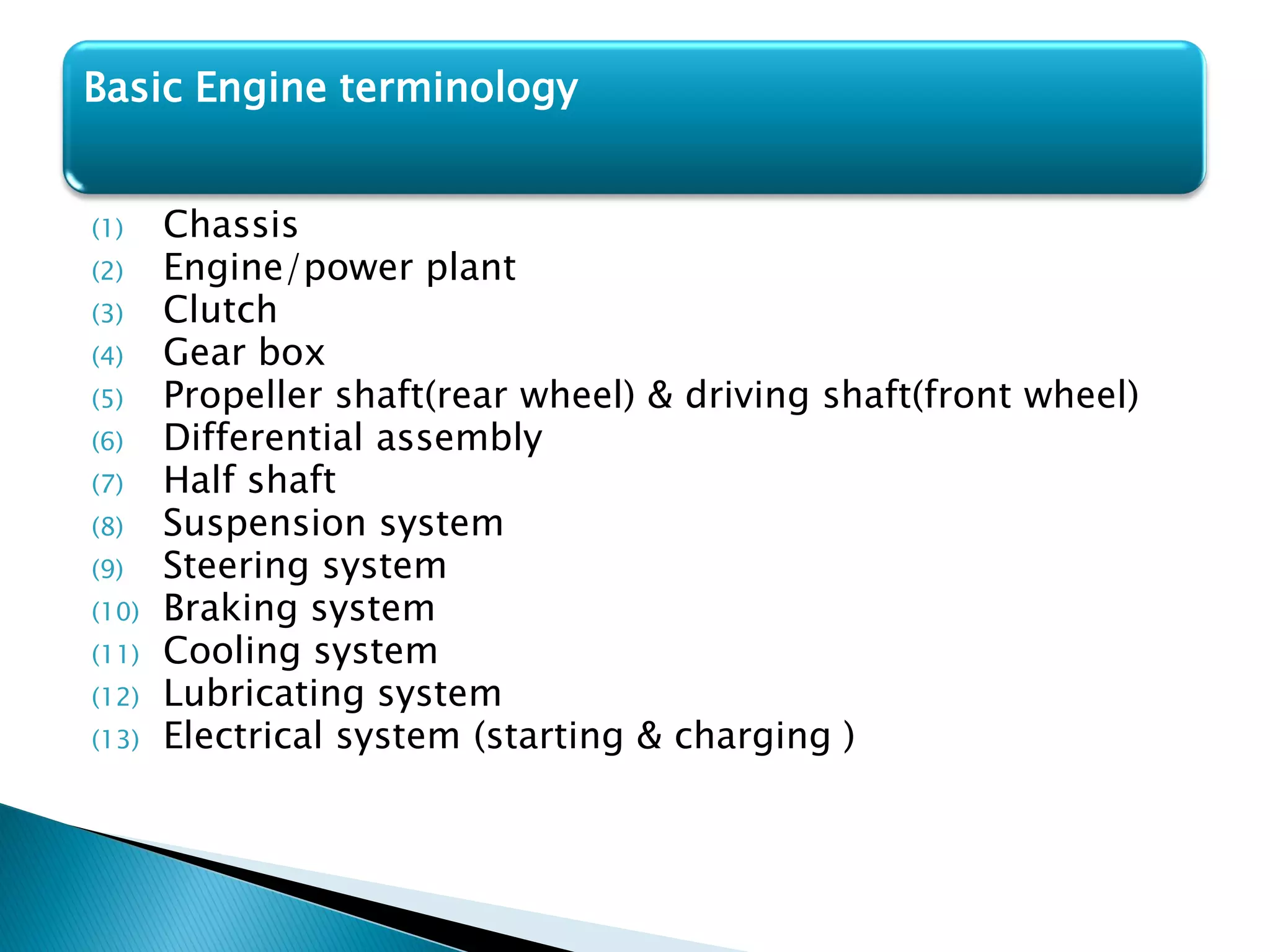 Introduction to automotive technology | PDF