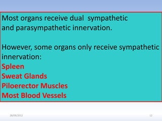Introduction to autonomic nervous system | PPSX