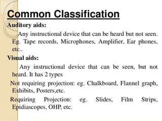 Introduction to av aids | PPTX