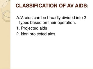 Introduction to av aids | PPTX