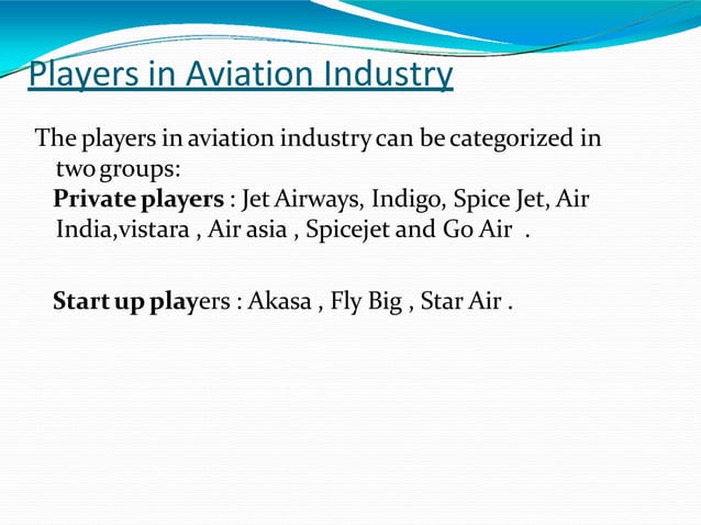 INTRODUCTION TO AVIATION.pptx | Air Travel | Travel Type