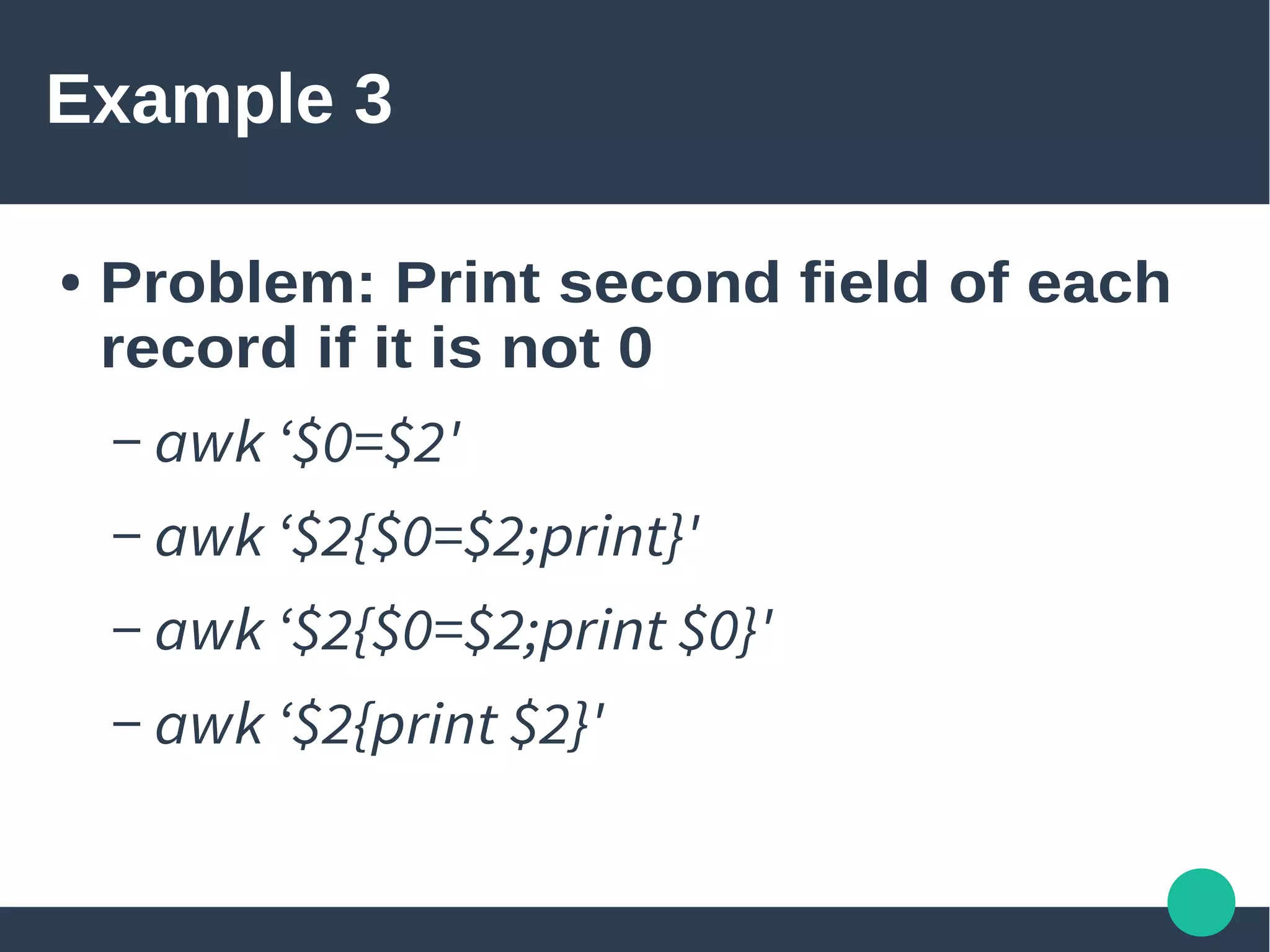 Introduction to AWK | PPT