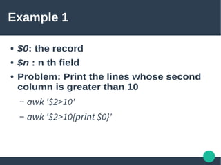 Introduction to AWK | PPT