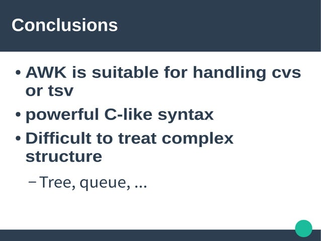 Introduction to AWK | PPT