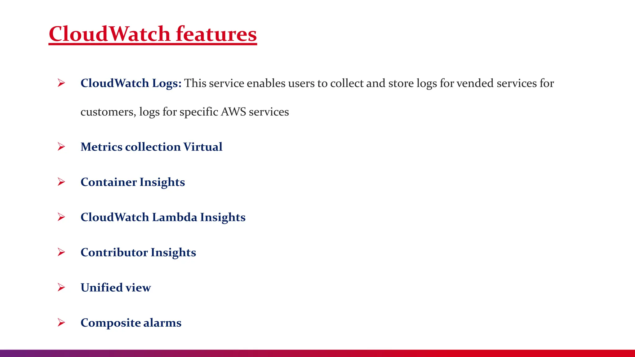 Introduction to AWS CloudWatch Presentation | PPTX
